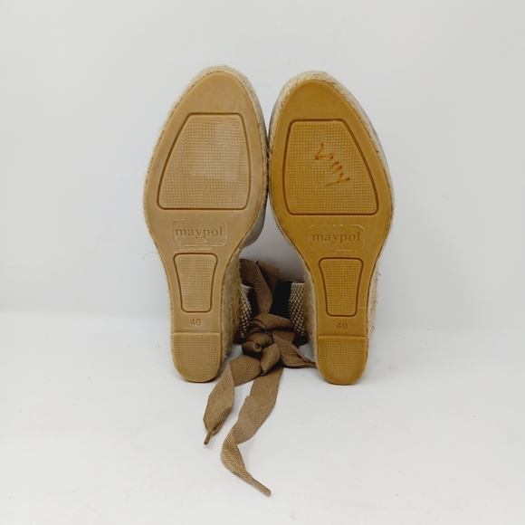 Anthropologie | Shoes | Anthropologie Maypol Dove Grey Lace Up Wedge ...